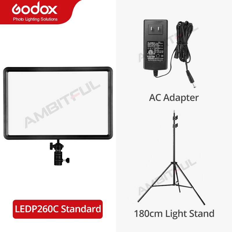Godox LEDP260C ультратонкая светодиодная панель 30Вт LEDP260C Kit 2