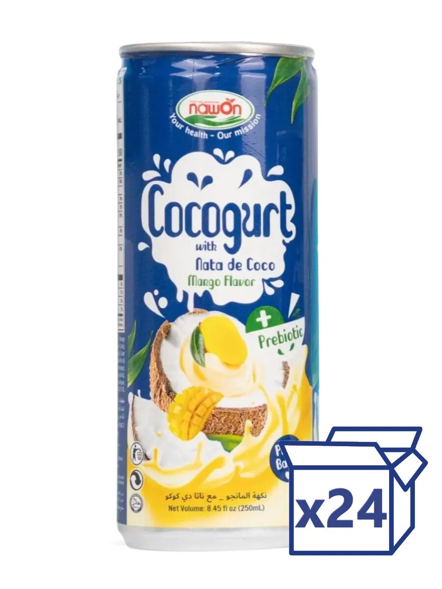 Напиток с кокосом и пребиотиком Манго 250 мл * 24 шт