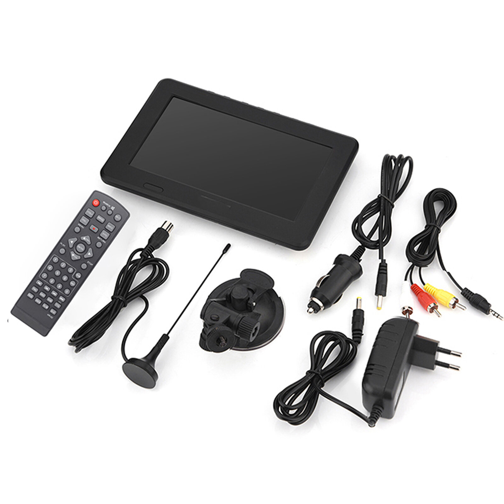 7inch 16:9 HD Digital Analog Portable TV Color Television Player for Home Car