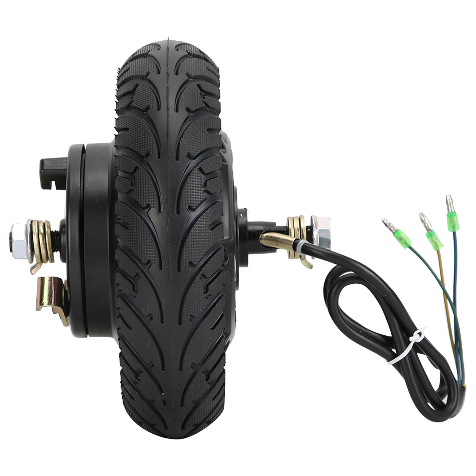 Колесный мотор с электроприводом на 8 дюймов с твердым шинным аксессуаром для транспортного средства, 350Вт, рейтинг 250 (кВт), диаметр 20см, резиновая твердая шина