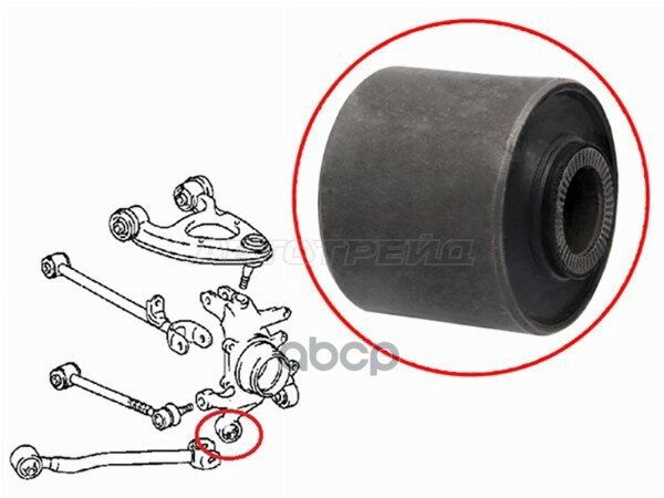 Сайлентблок цапфы Toyota Crown 03-12 / Lexus GS 05-12 Sat арт. ST-42305-30090-U
