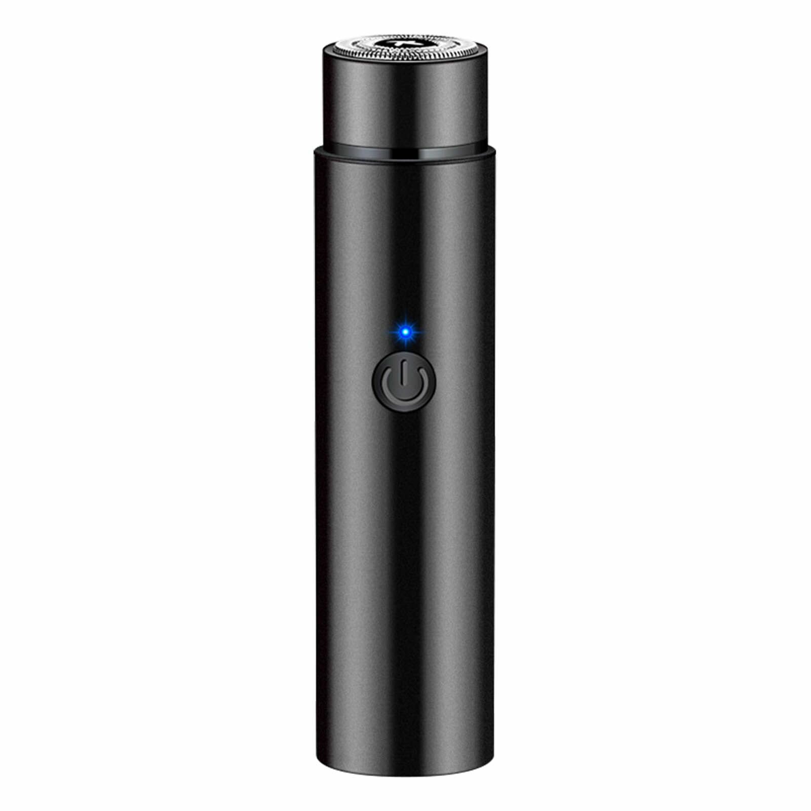Электрическая машинка для стрижки бороды, мини-USB, перезаряжаемый, портативный роторный триммер для мужчин и женщин, черный, компактный, точный инструмент для груминга