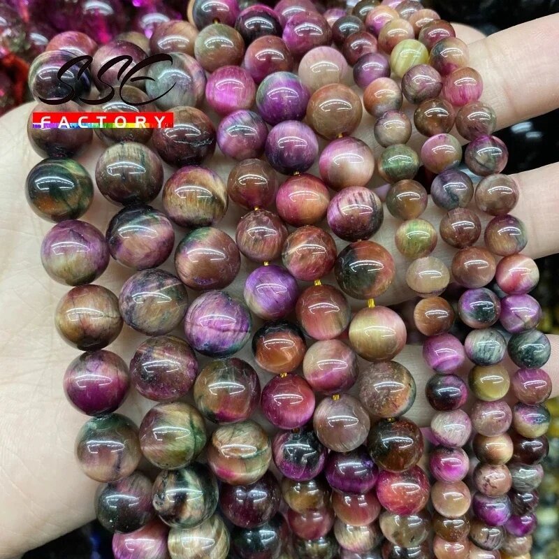 Бусины из синего тигрового глаза Sunshine and Beads 6-12 мм 4mm 85 to 95pcs, Pink tiger eye