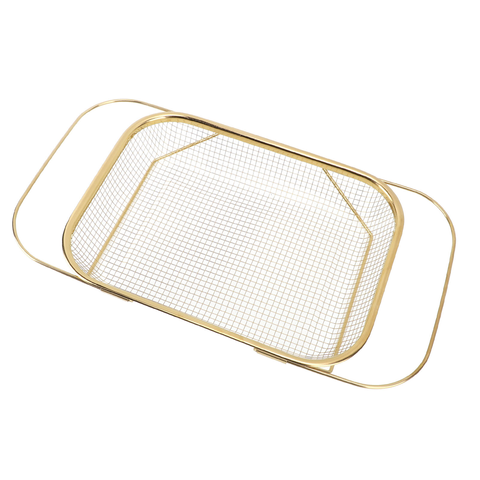 Over The Sink Colander Strainer Basket Stainless Steel Rectangle Gold с ручками мелкой сеткой раз-expandable для кухонного мойки 1 шт