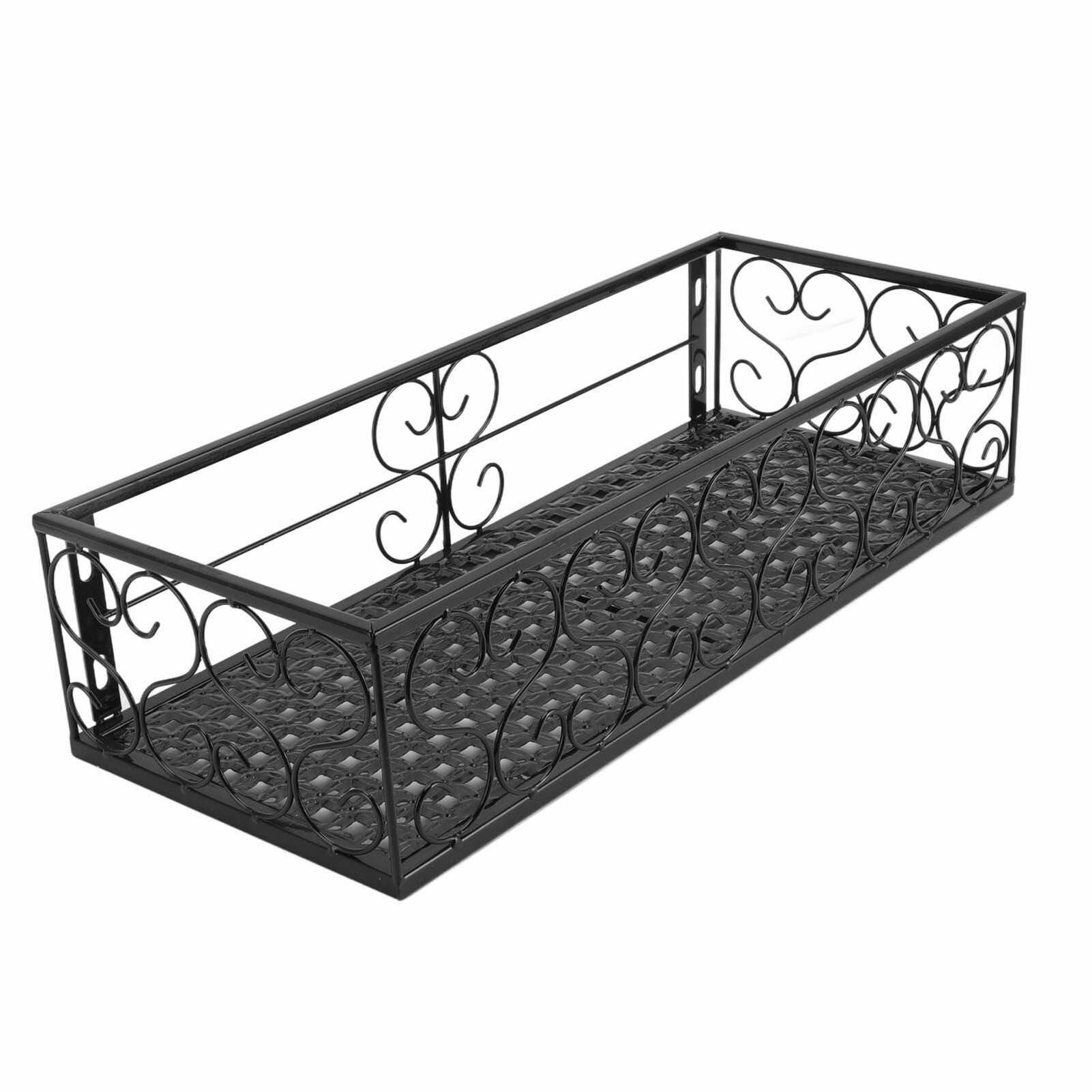 Балконная стойка для цветов, подвесной цветочный горшок, вешалка, подвесной кованый забор, домашний подоконник, сочная полка, подходит для перил толщиной 2,5 см.