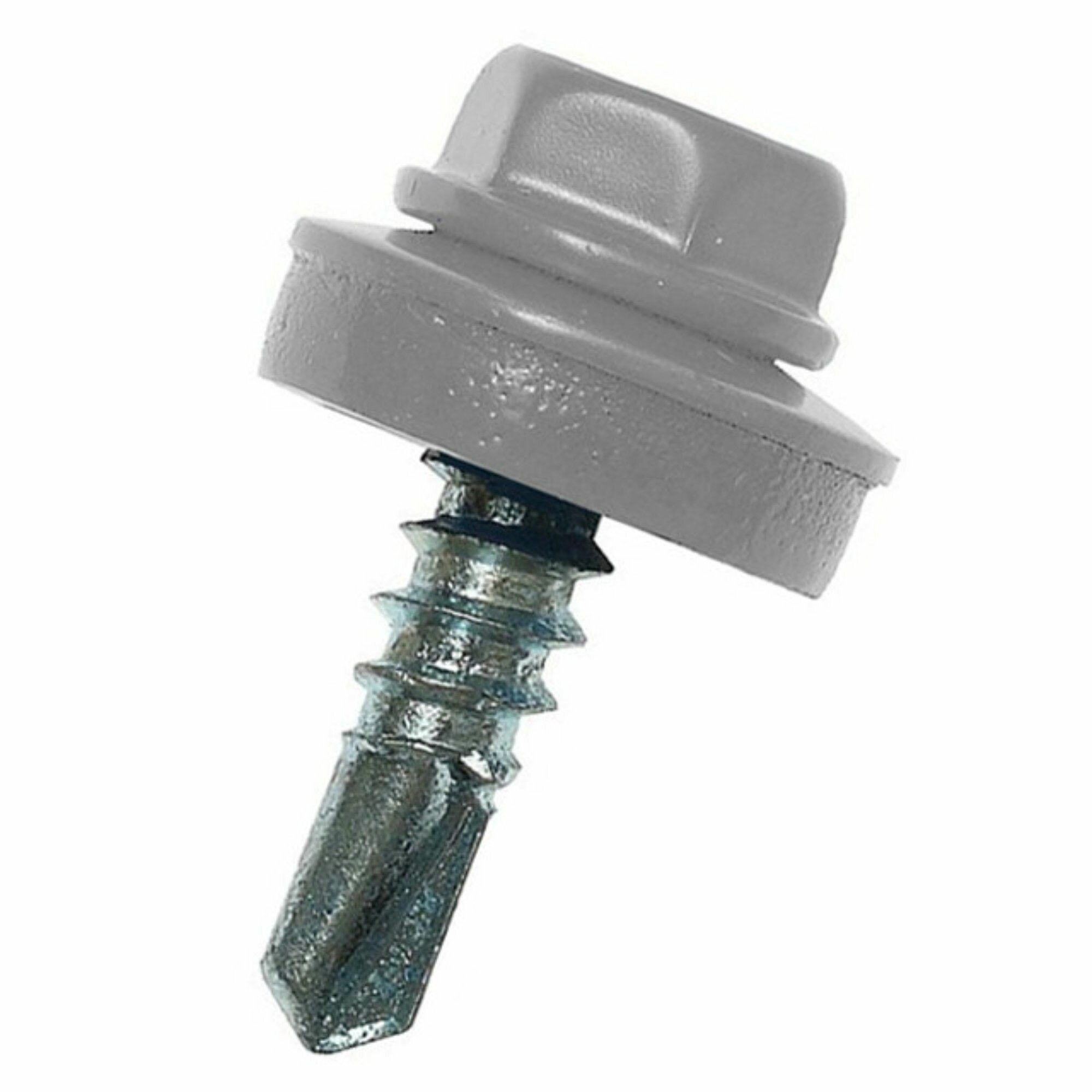 Саморез Кровельный Серый 4,8 x 70мм RAL 7004 "МастерБолтиков" (25 штук)