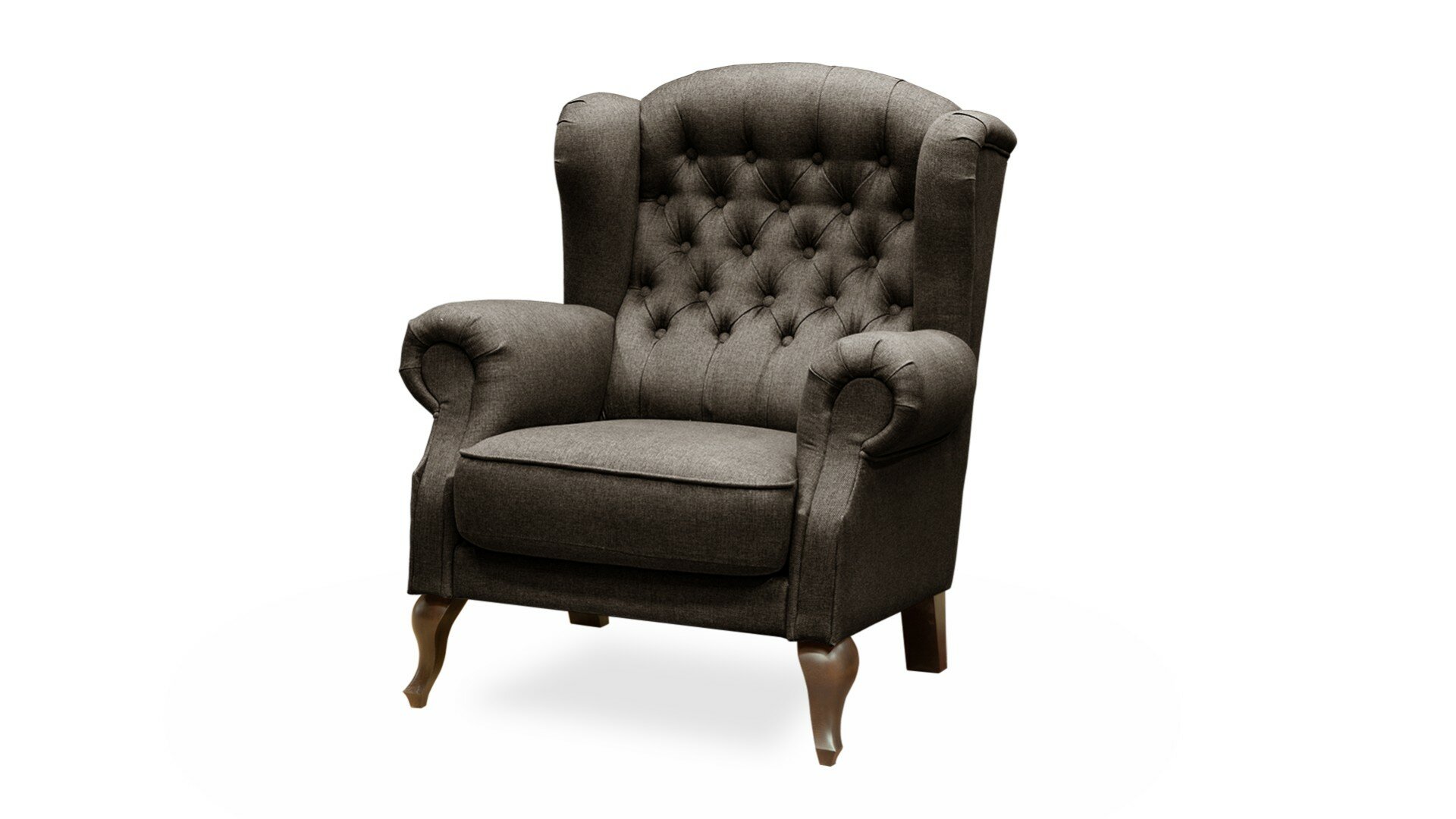 Кресло Адара Strong 06 NEW 83x85x100 см, коричневый Рогожка, нераскладной Фиеста