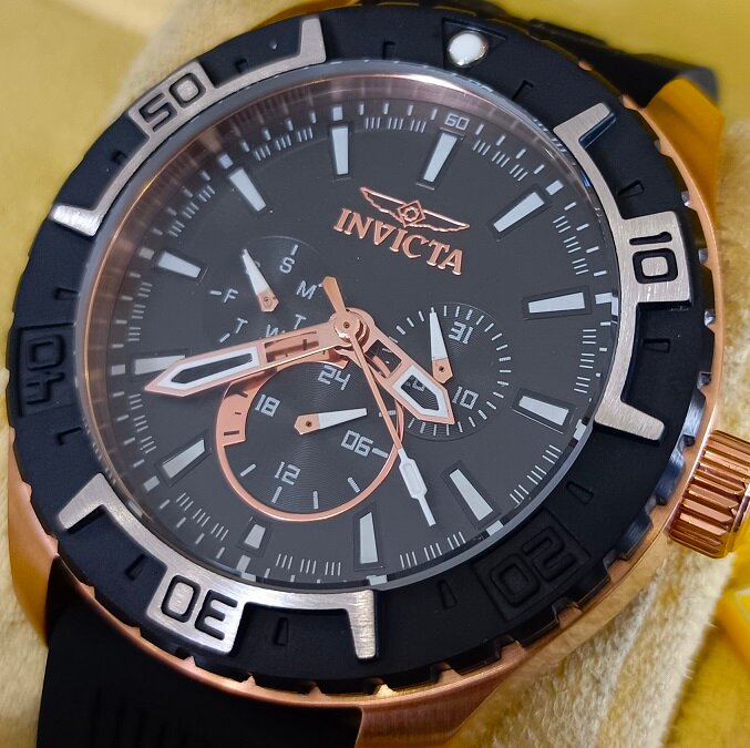 Наручные часы INVICTA Aviator, золотистый/черный — фото 1