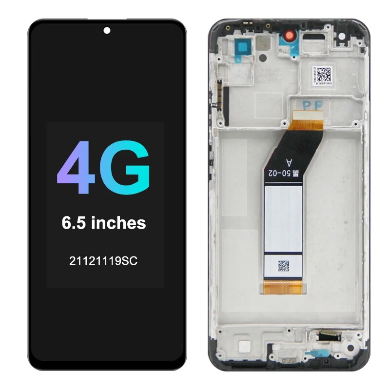 AMOLED для Xiaomi Redmi Note 11 4G 21121119 Замена дигитайзера сенсорного экрана SC ЖК-дисплея для Redmi Note 11 5G 21091116 АК 4G with Frame