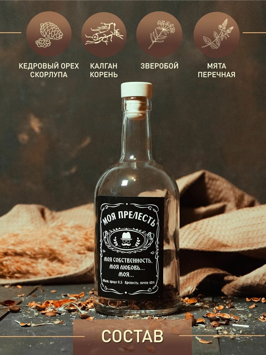 Именной подарочный набор для приготовления настоек "Кирилл" / Подарок мужчине на день рождения — фото 1