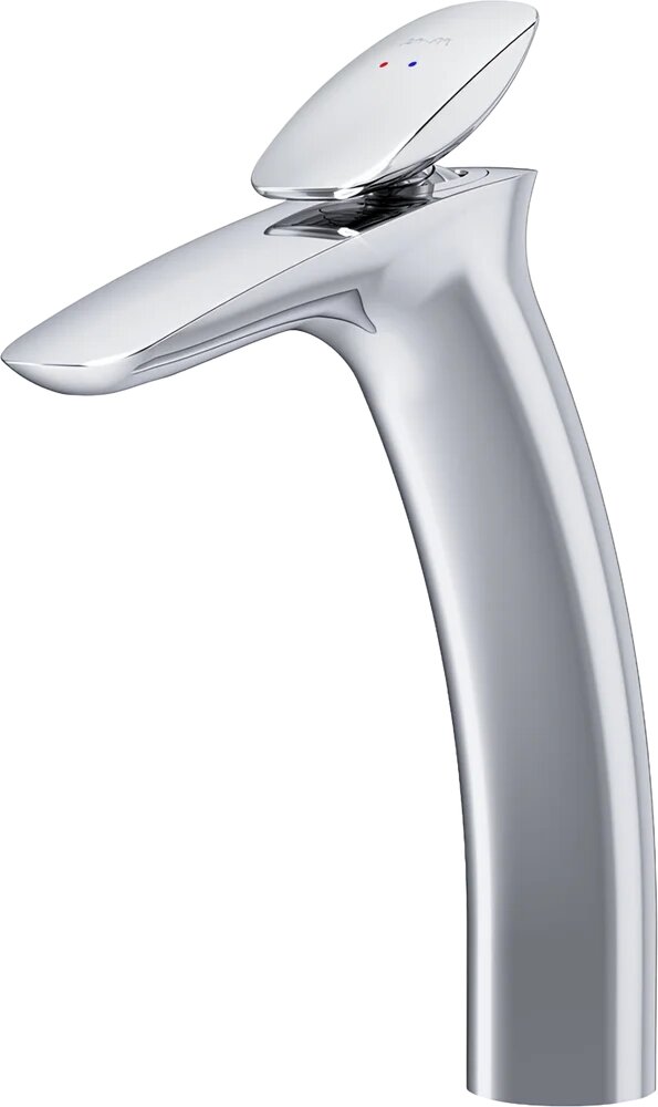 Смеситель для раковины AM.PM Spirit V2.0 F70A92000 хром, глянцевый, кран для ванной в раковину, из латуни, рычажный, с керамическим картриджем