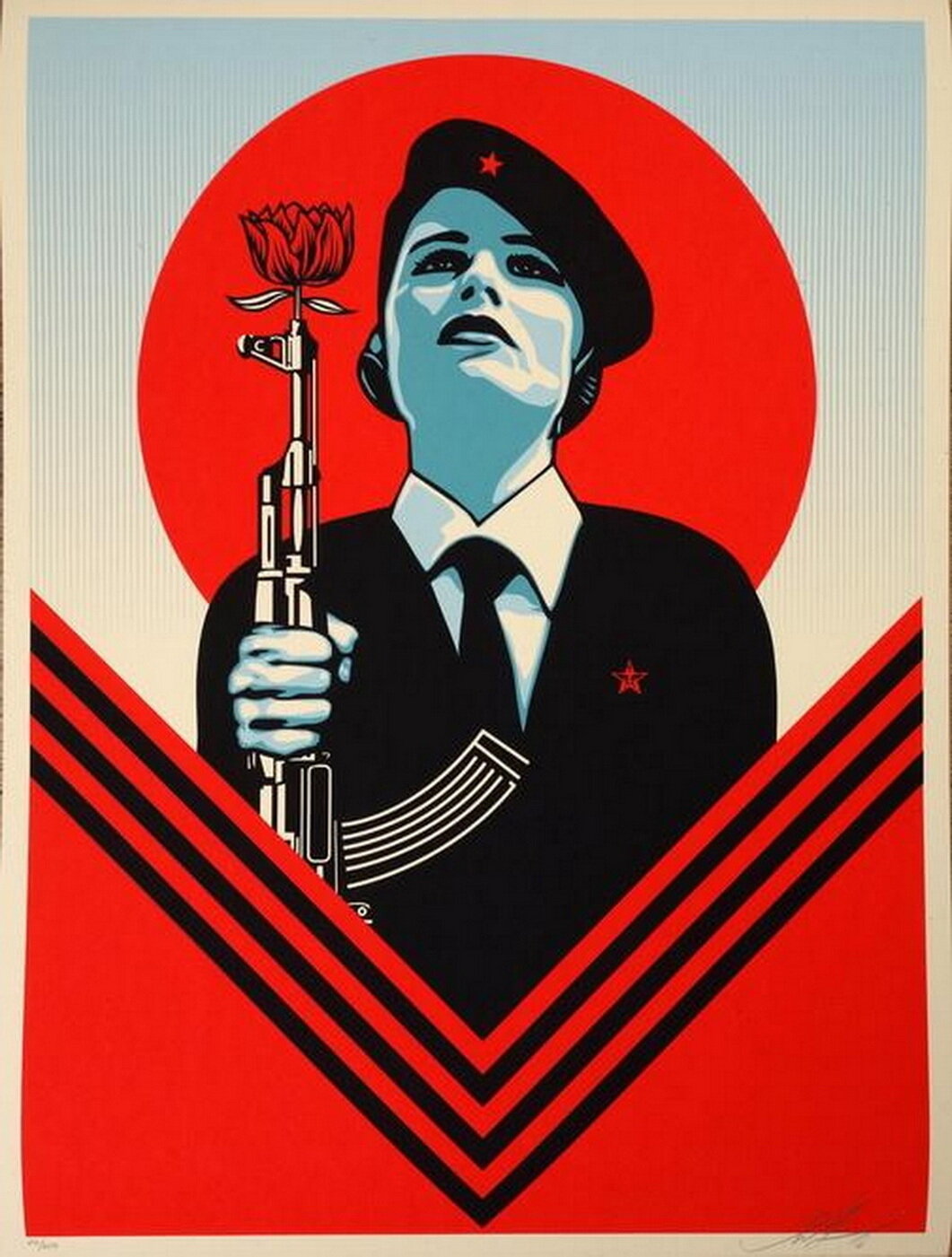 Плакат, постер Obey, Шепард Фэйри (Shepard Fairey) на бумаге, размер 21х30см