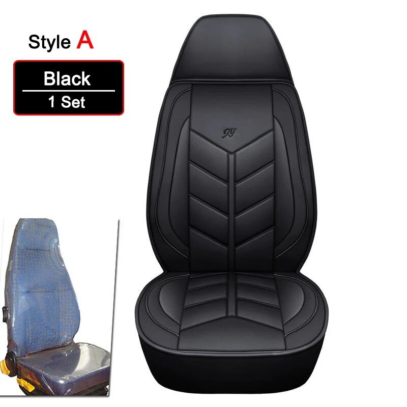 Универсальный чехол для подушки на сиденье грузовика для CANIA Dongfeng BYD IVECO ISUZU Volvo Benz MAN Renault DAF Hino TATRA yan. A Style - Black