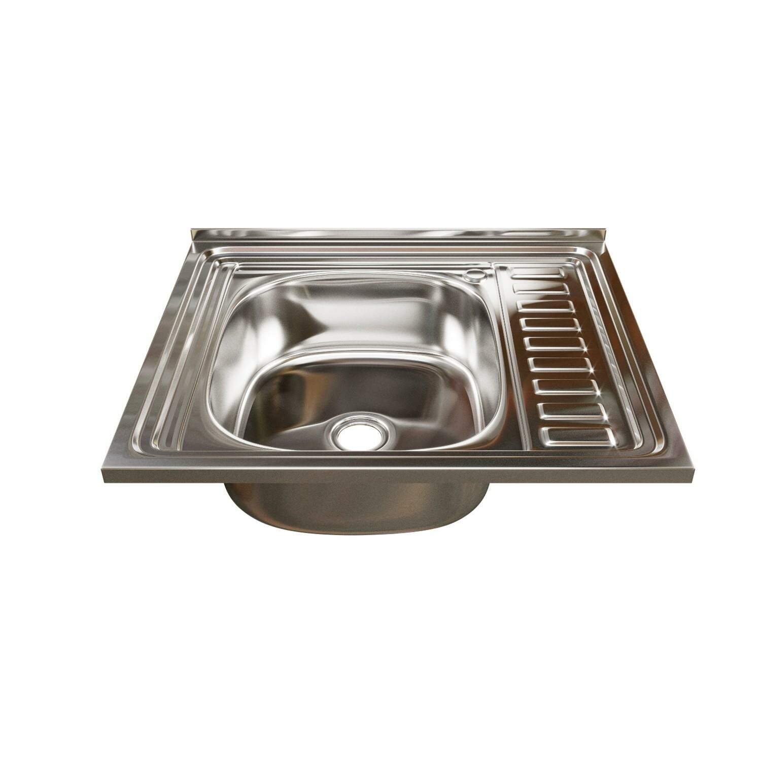 Мойка для кухни Mixline 60х50 538190 хром, 1 чаша, нержавеющая сталь
