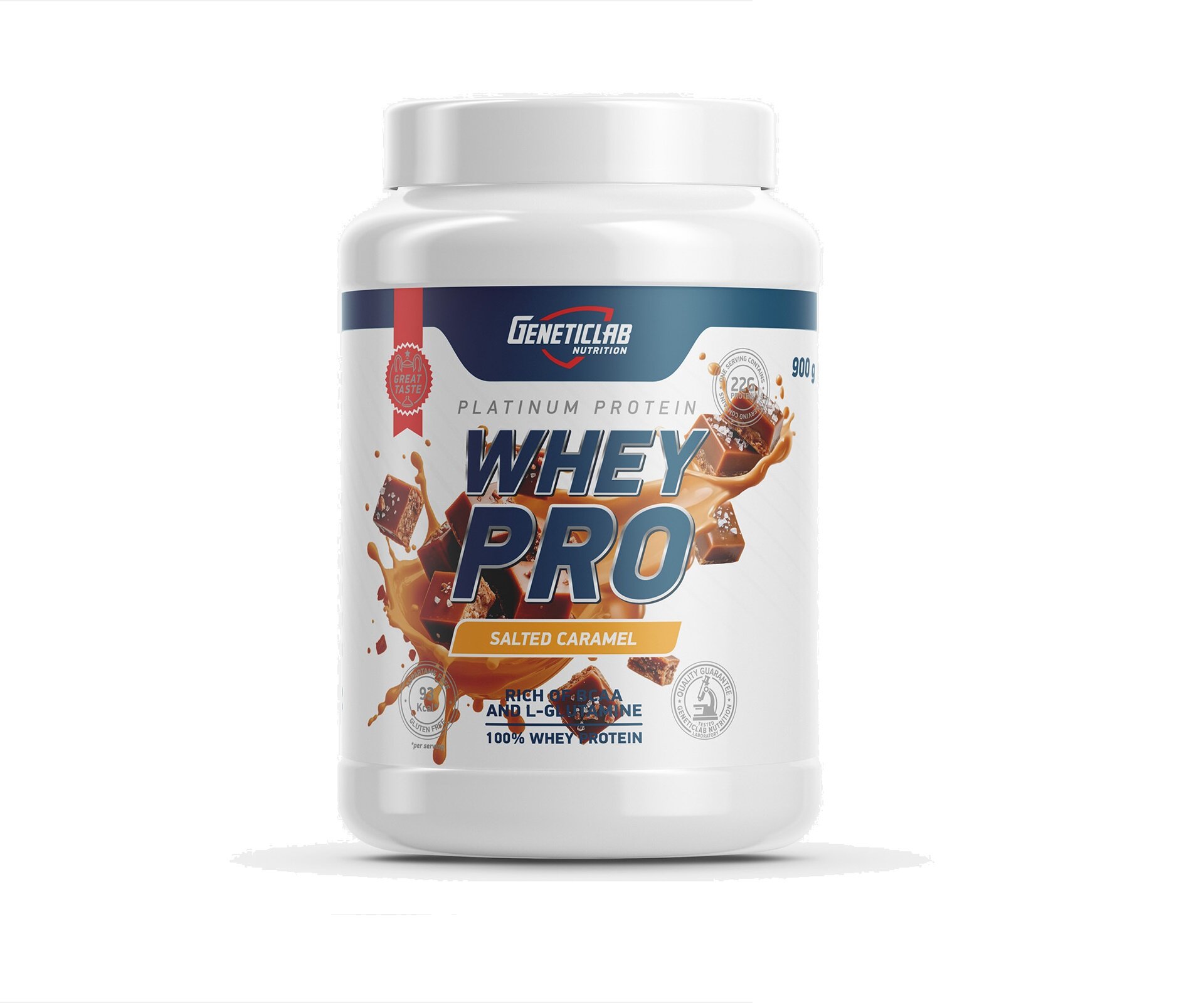 Сывороточный протеин Geneticlab Nutrition WHEY PRO 900 г Солёная карамель