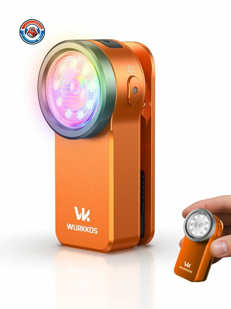 Яркий ручной фонарь Wurkkos HD03, компактный карманный светильник для походов и дома, ударопрочный и водостойкий