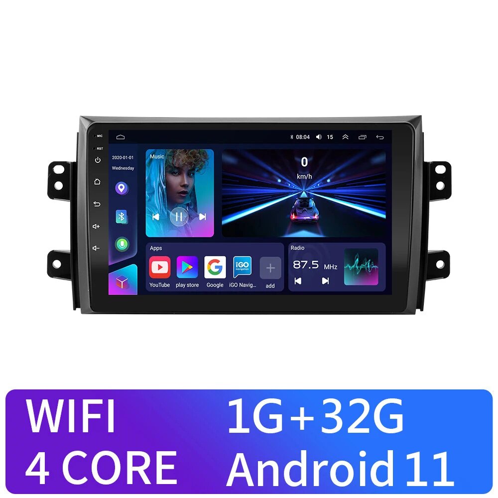 Автомагнитола 2 din, Android 10, мультимедийный видеоплеер для Suzuki SX4 2006 2007 2008 2009 2010 2011 2012 2013 Carplay, автомагнитола с GPS, 1G 32G