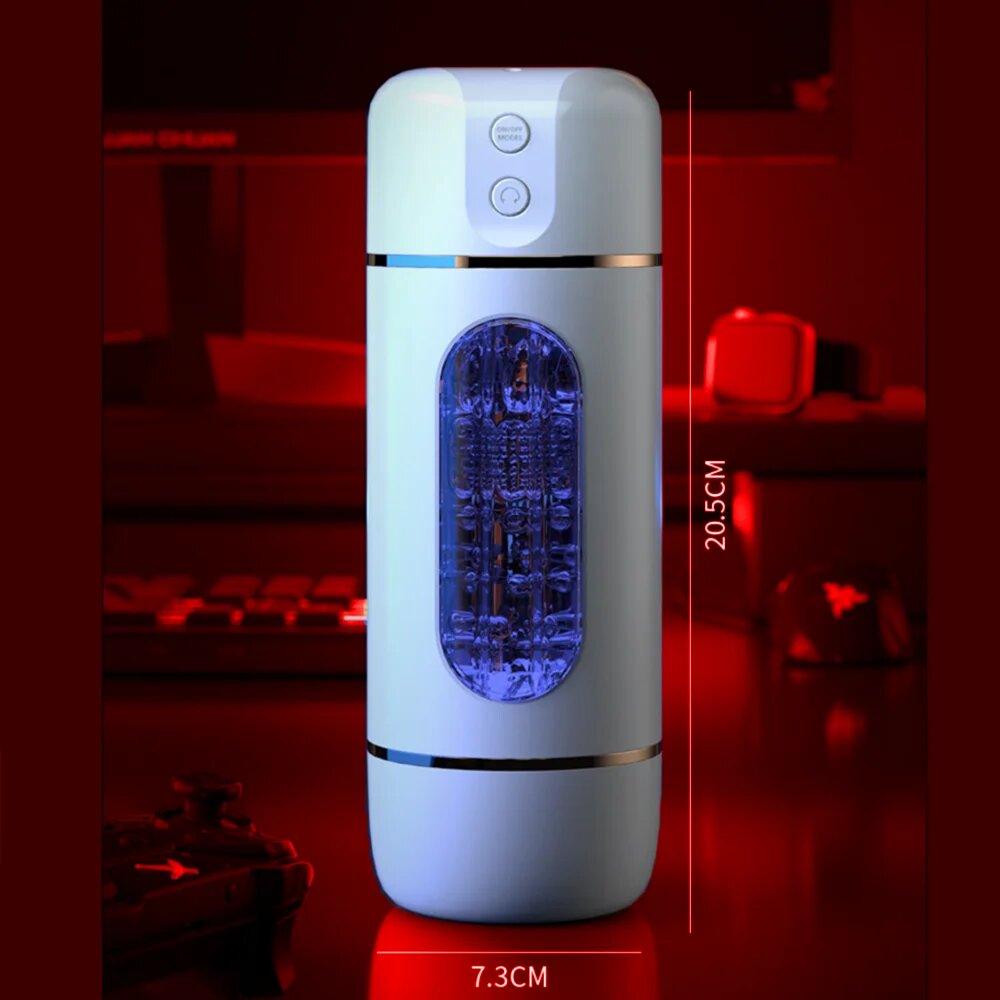 Мужской мастурбатор с мощной вибрацией, интеллектуальным голосовым управлением, на батарейках, массажер для пениса, секс-игрушка для мужчин