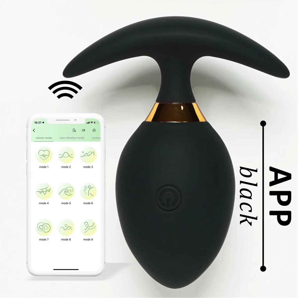 Секс-игрушки Яйцо G Spot Анальная пробка Вибрирующий стимулятор клитора Массажер Мастурбатор Вибратор Беспроводное проникновение для женщин 18+ black With APP