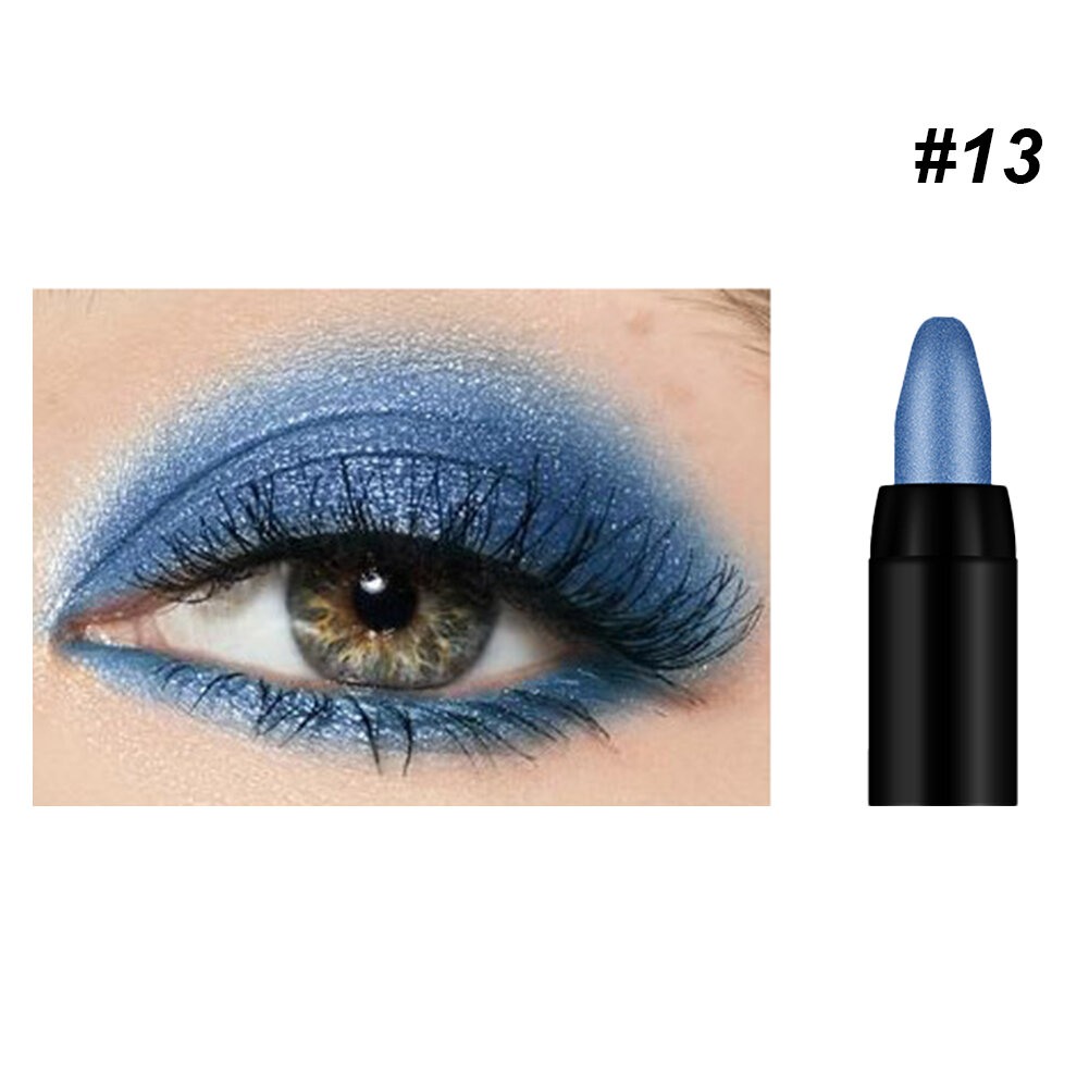 16 цветных водостойких карандашей для глаз с блестками: для век и слизистых, стойкие тени-хайлайтеры