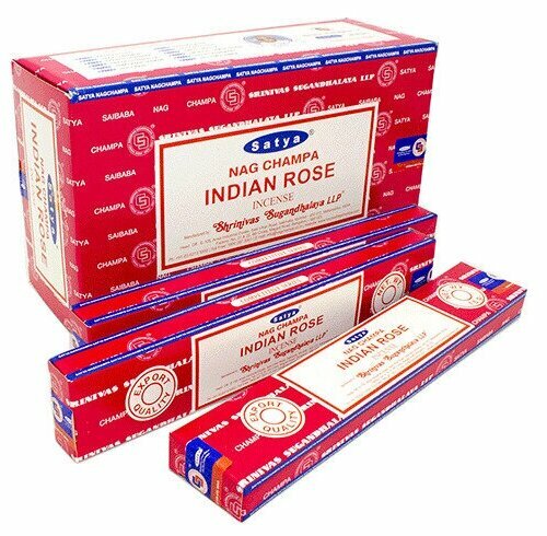 Благовония Satya 15 гр Индийская роза Indian Rose упаковка 12 шт