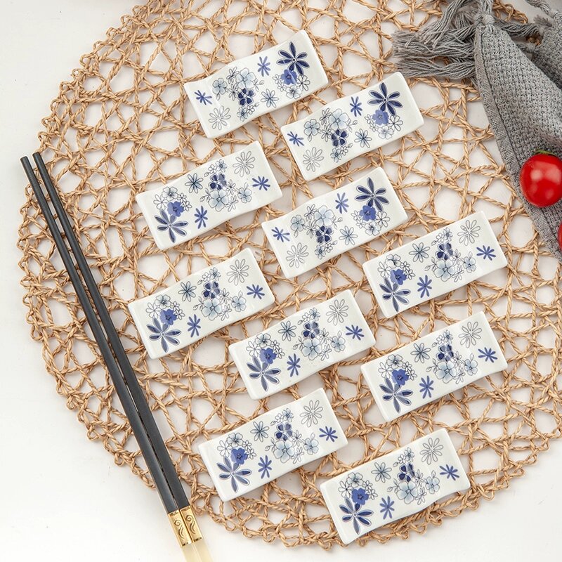 Подставка для палочек для еды из костяного фарфора Jinlan Jade Tangshan в форме рога, изысканная подставка для палочек