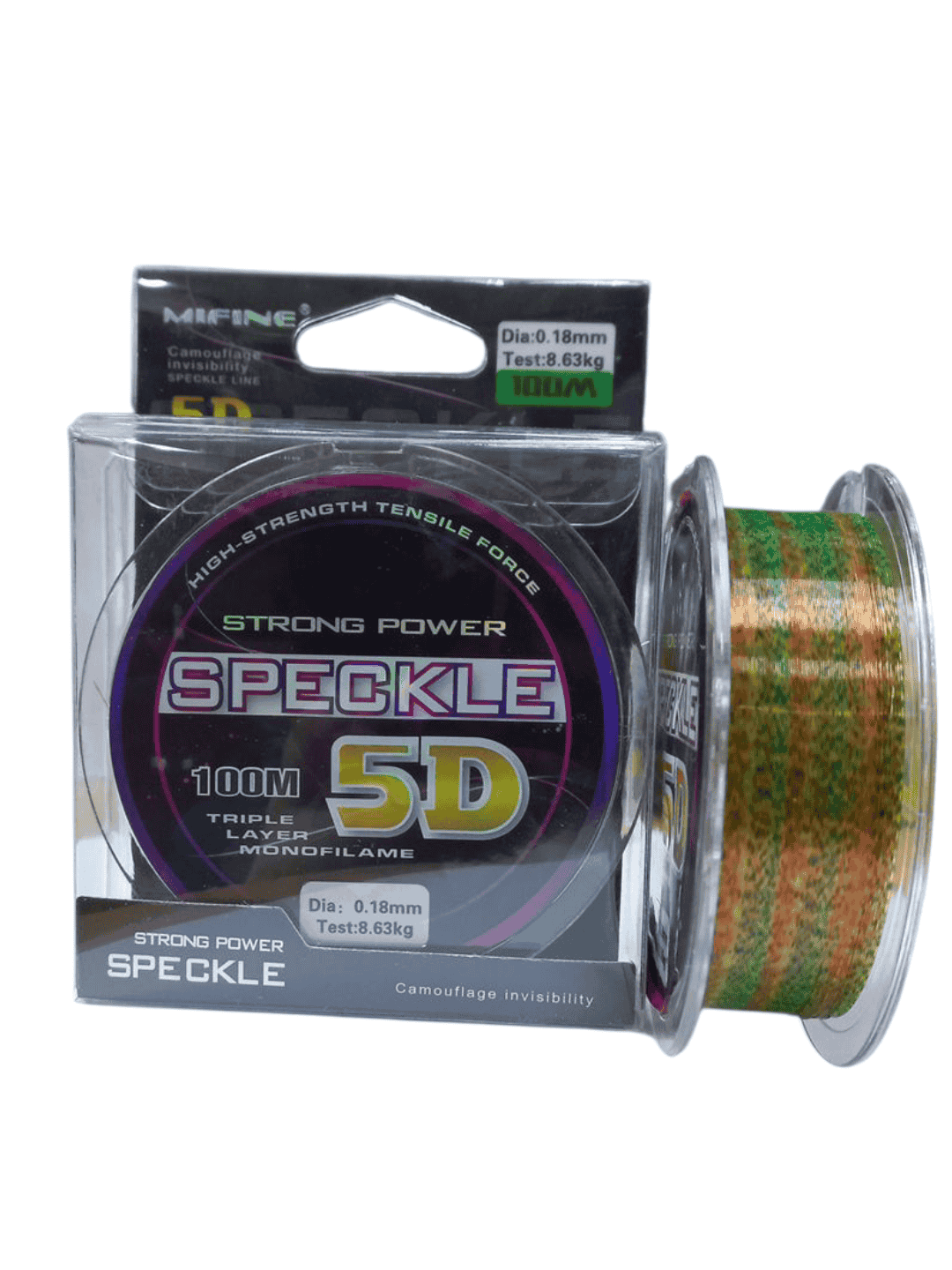 Леска GL18 Speckle 5D 100м 0,18 8,6кг