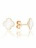 Серьги пусеты VALTERA, серебро, 925 проба, золочение, эмаль, , золотой