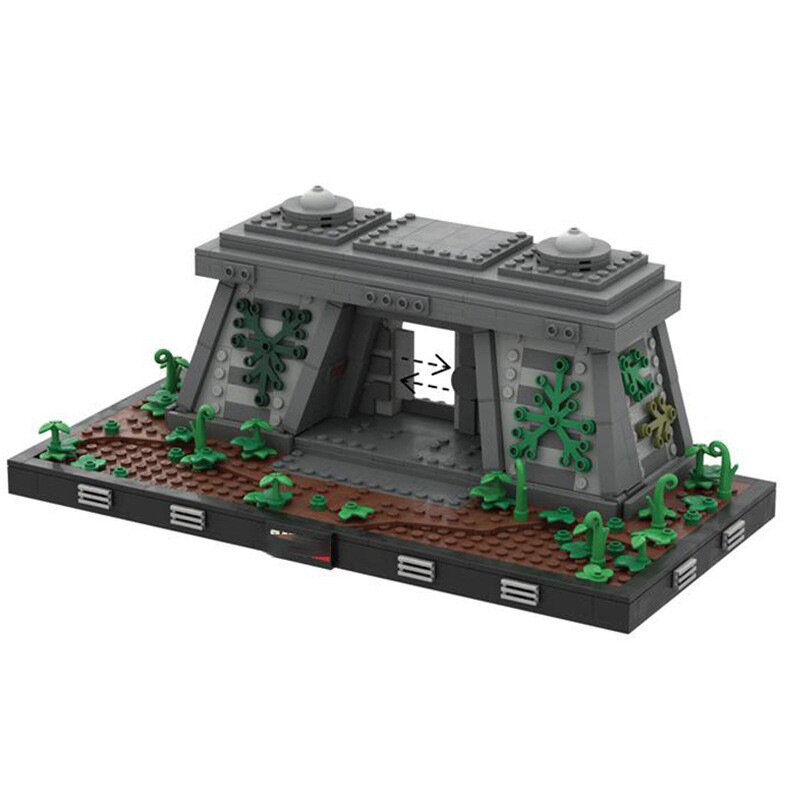 MOC-156238 Имперский бункер, диорама, битва при Эндоре, строительный блок, серия игрушечных планет
