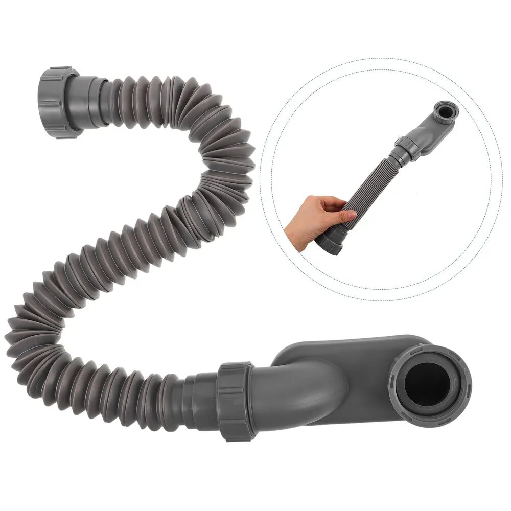 Гибкий Дренажный Шланг, Из Пластика, Для Ванны И Раковин, 1 Комплект