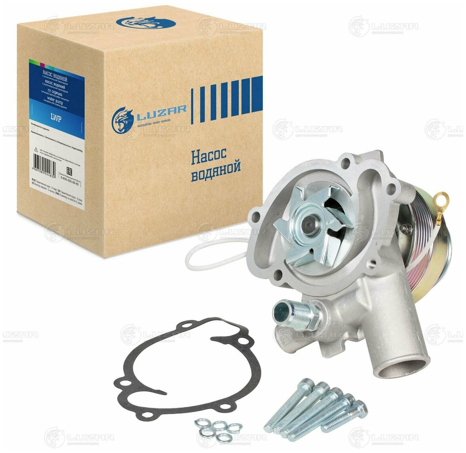 Насос водяной для автомобилей ГАЗ 3302 ГАЗель (4063 с ЭММ Евро-3) (LWP 03064) Luzar