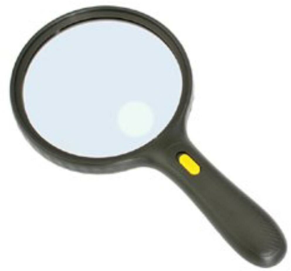 Лупа Kromatech ручная круглая 2/5х, 120 мм, с подсветкой (3 LED), черная MG-9986-D