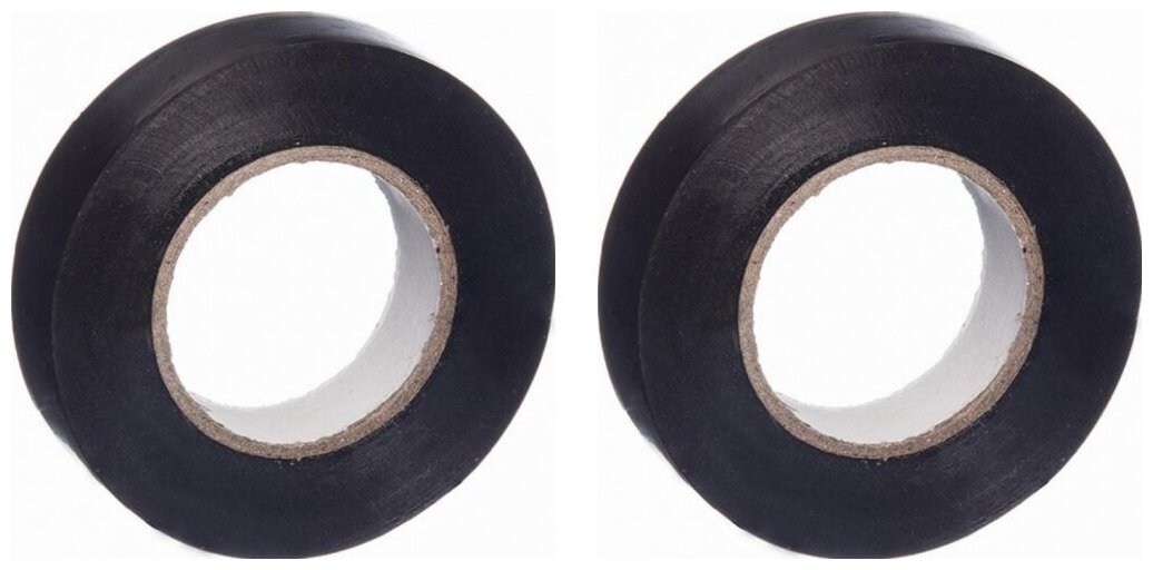 Изолента ПВХ IEK 15 мм 20 метров черная (комплект из 2 шт.)