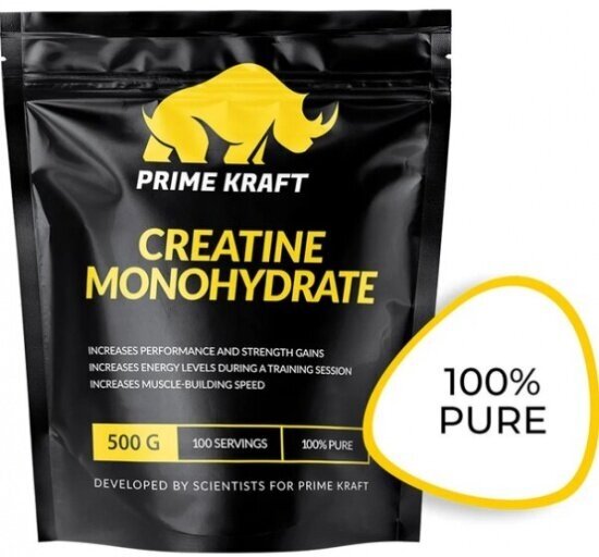 Креатин Prime Kraft Creatine Monohydrate 100% (чистый), 500 гр.