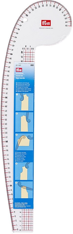 PRYM 611501 Лекало портновское 52.5 см в пакете инструмент для раскроя тканей