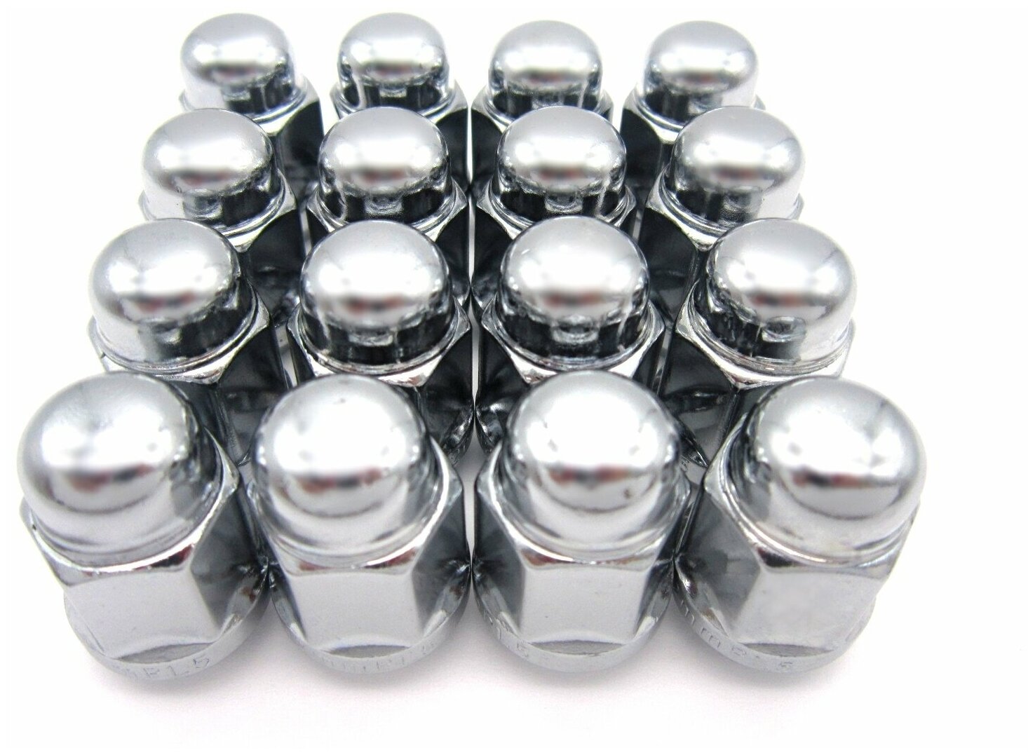 Гайки колесные М12Х1,5 под ключ 19 мм высота 35 мм конус с выступом закрытые 16 шт.