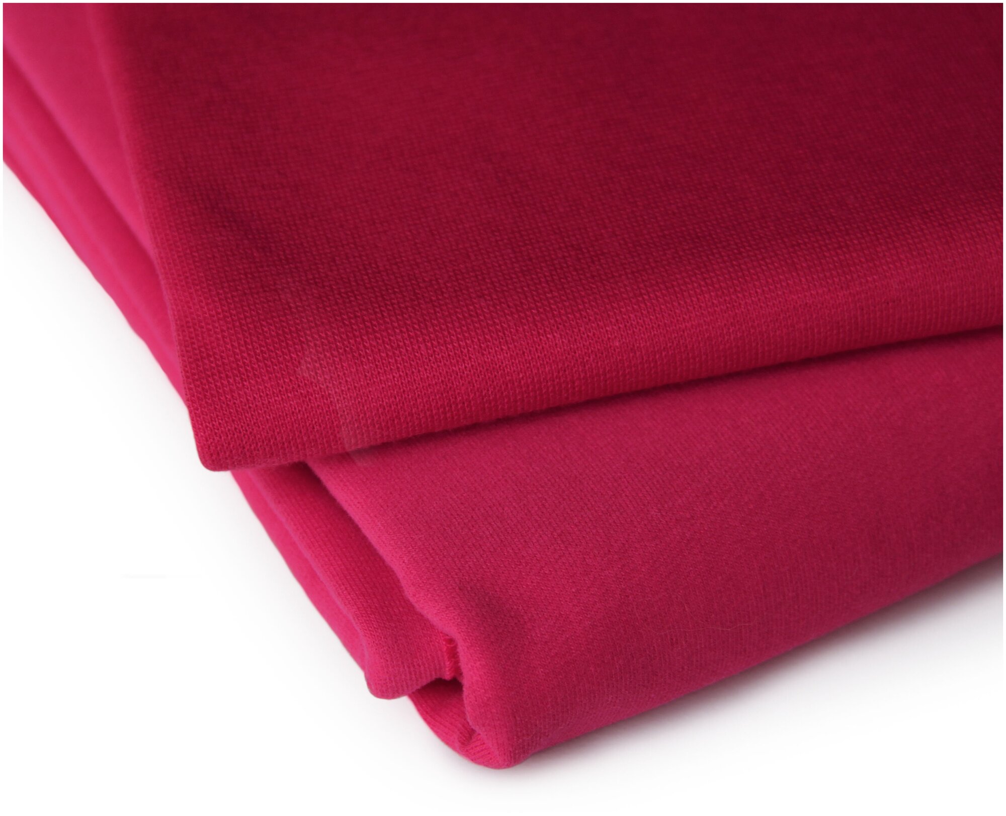 Набор Футер 2-х нитка (петля) велюр эффект и Рибана "Вива Маджента" (1,5 + 0,5)