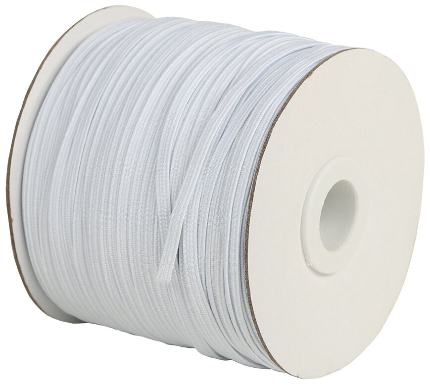 Резинка-продежка TBY цв. белый шир.3 мм (4) уп.100 м