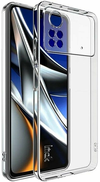 Чехол для смартфона X-Level с защитой камеры для Xiaomi Poco X4 Pro, прозрачный