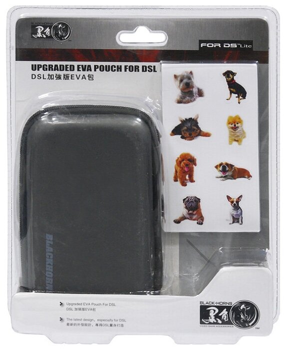 Чехол EVA с наклейками для приставки DS Lite (черный)