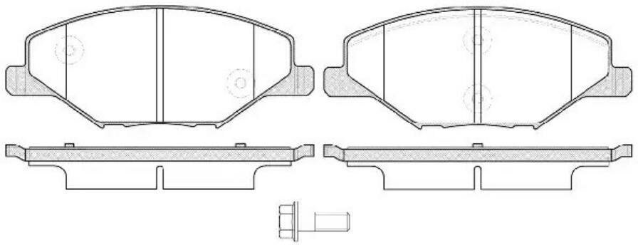 ROAD HOUSE 2155300 Колодки торм. дисковые VW Polo sedan Skoda Fabia