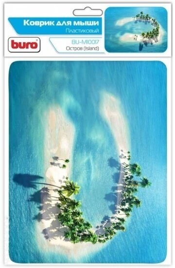 Коврик для мыши Buro BU-M10017 рисунок/остров