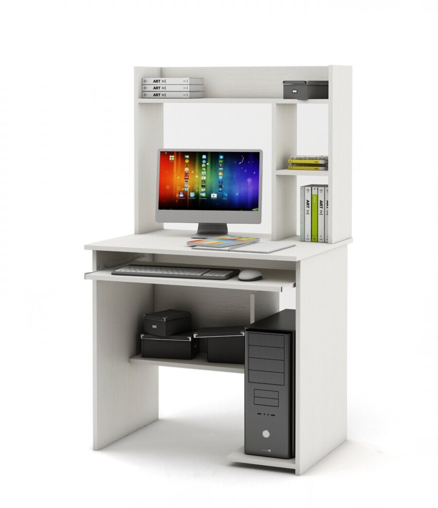 Компьютерный стол "Имидж (Арсенал) 8", с надстройкой, ЛДСП, 138,2х80х60 см