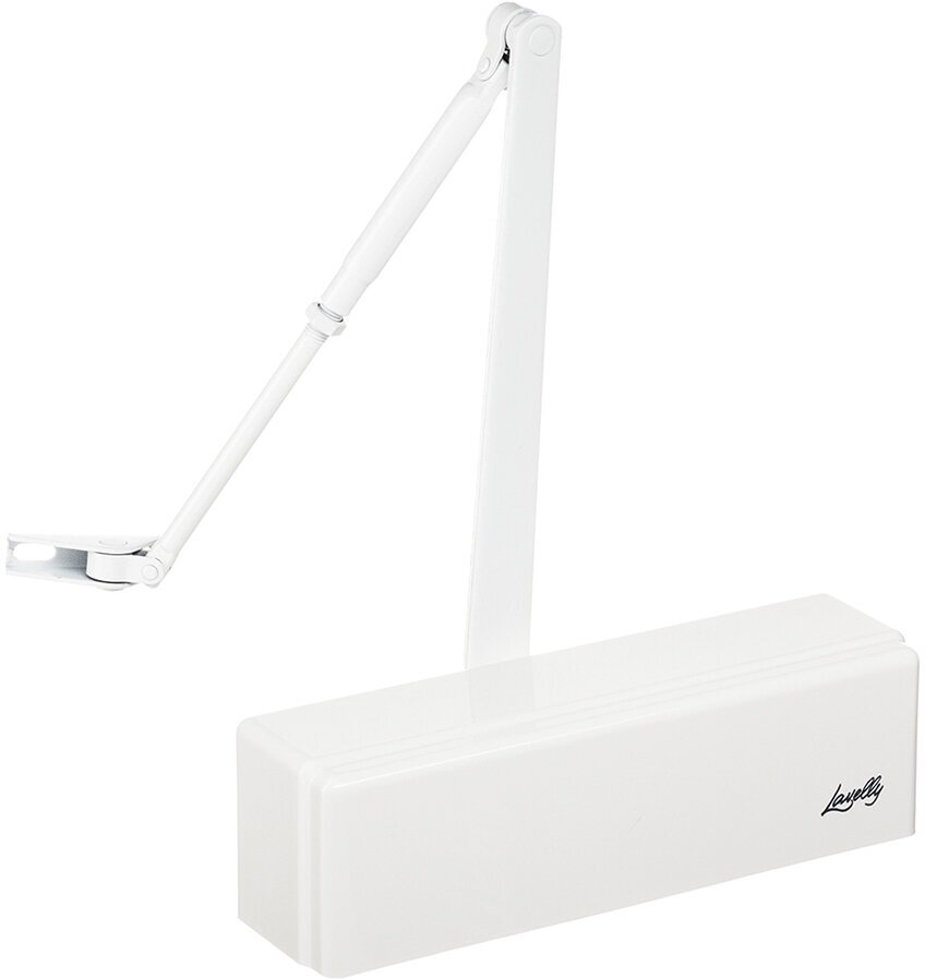 Доводчик дверной Lavelly (45-65 кг) белый