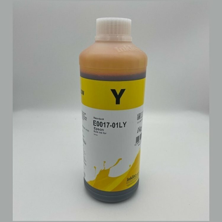 Чернила Epson L805, L850, L1800 (InkTec) E0017-01LY Yellow (1000мл) водорастворимые