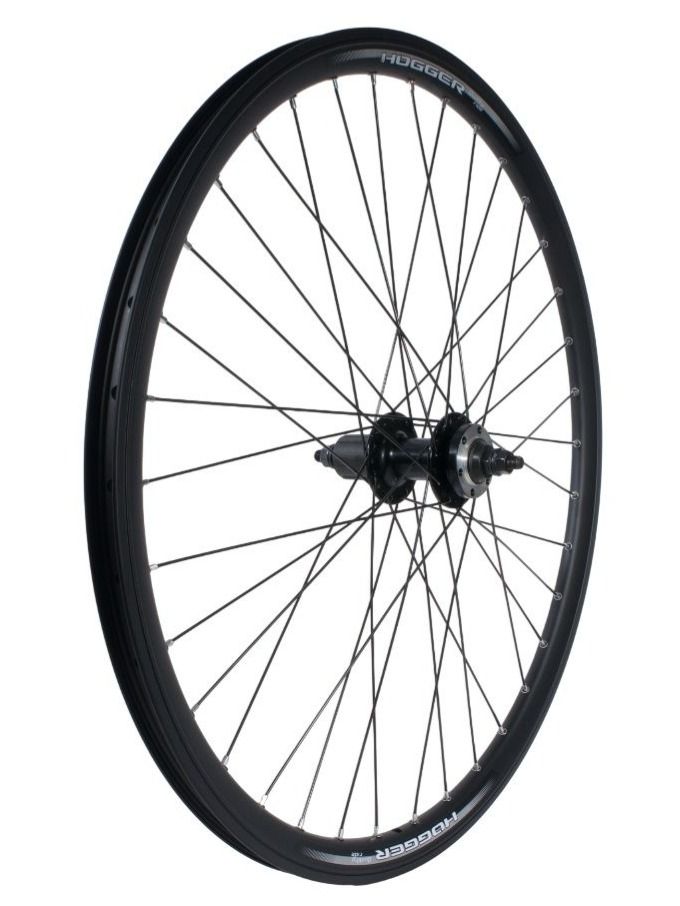 Колесо заднее 27.5" D HOGGER кассета 8-10 скоростей, гайки / обод двойной алюминий черный SSE A/V 19.6х29.7 / втулка алюминий черная