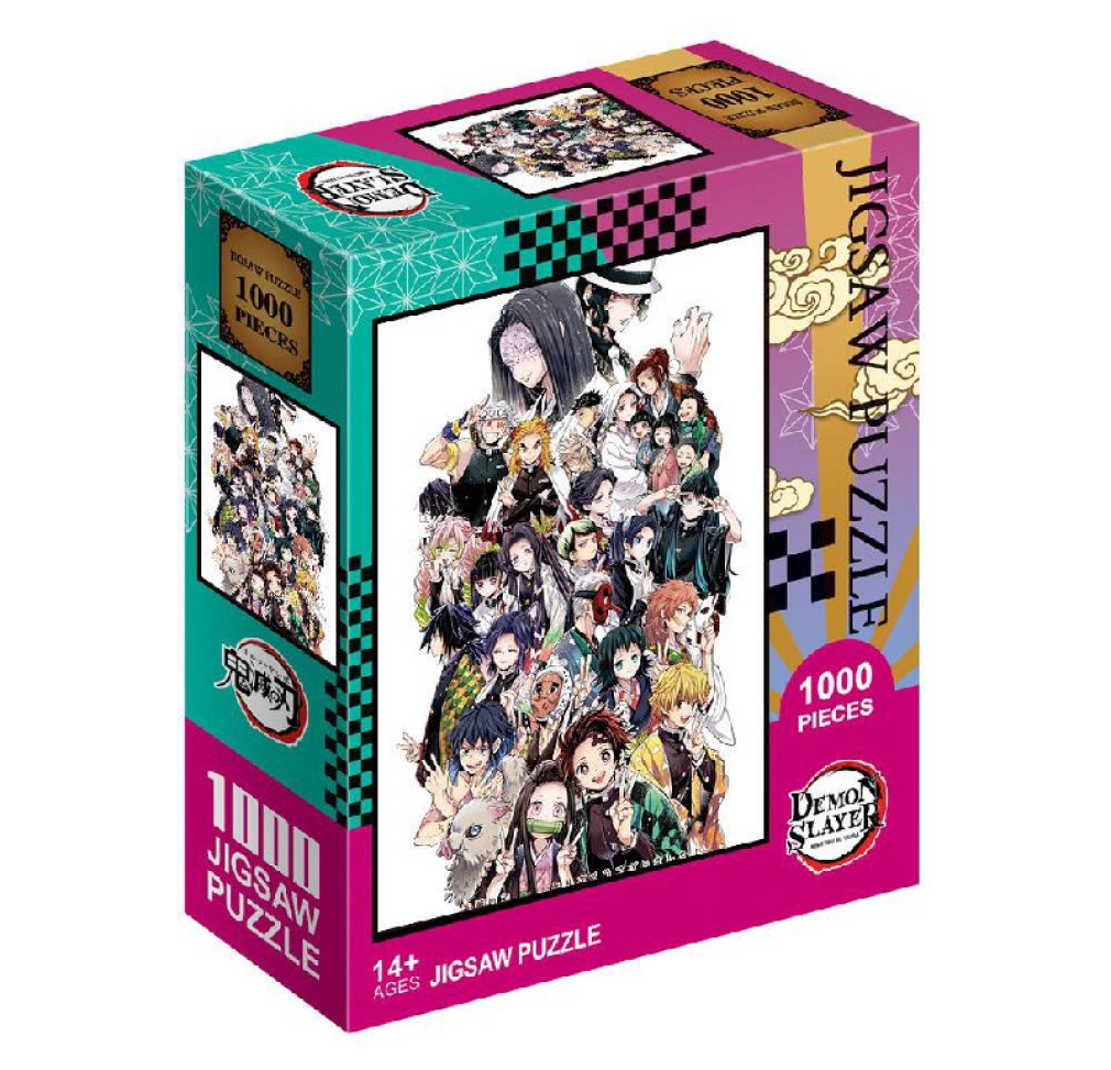 Набор пазлов 1000 деталей по аниме Клинок, рассекающий демонов Пазлы Demon Slayer