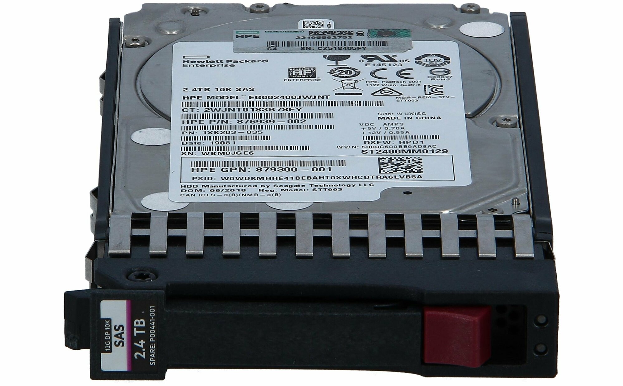 Жесткий диск HPE Q2R41A 2.4Tb SAS 12G 2.5"