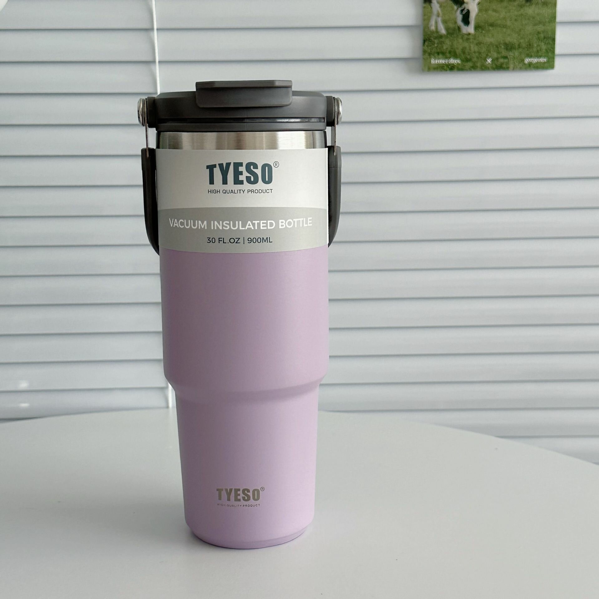 Термос-кружка Taishuo для женщин, большая емкость, из нержавеющей стали, кофейная кружка, автомобильная кружка для воды, стильная кружка для мужчин и женщин.