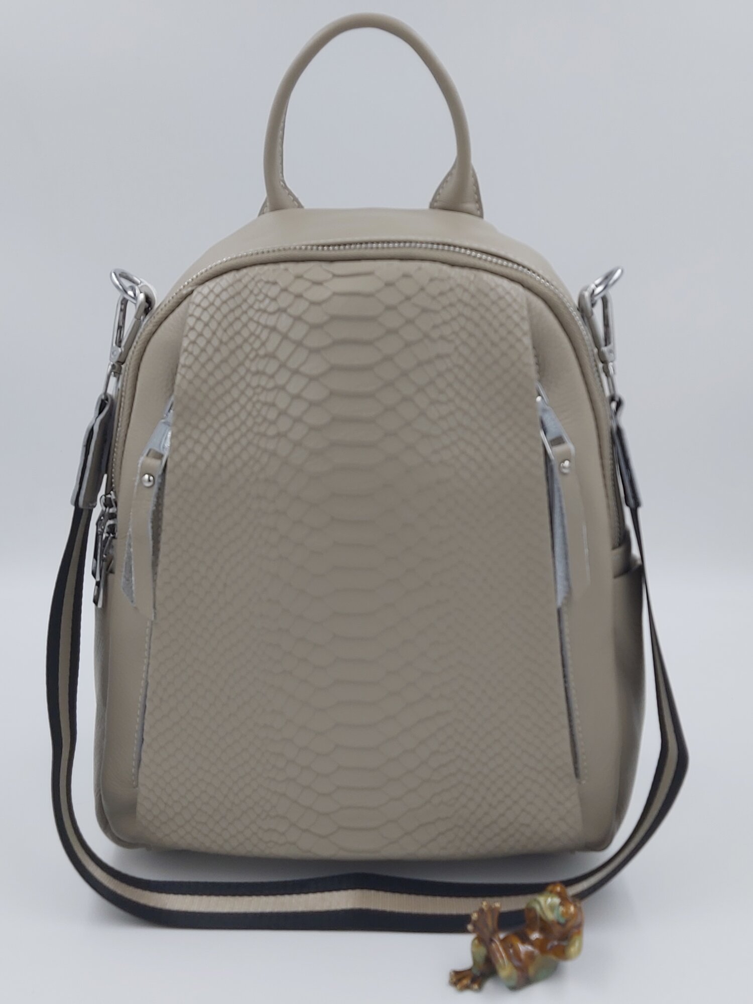 Рюкзак "Medium Light Khaki" из натуральной кожи